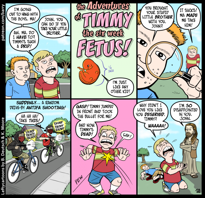 Lefty Cartoons » Blog Archive » The Adventures of Timmy the Six Week Fetus!