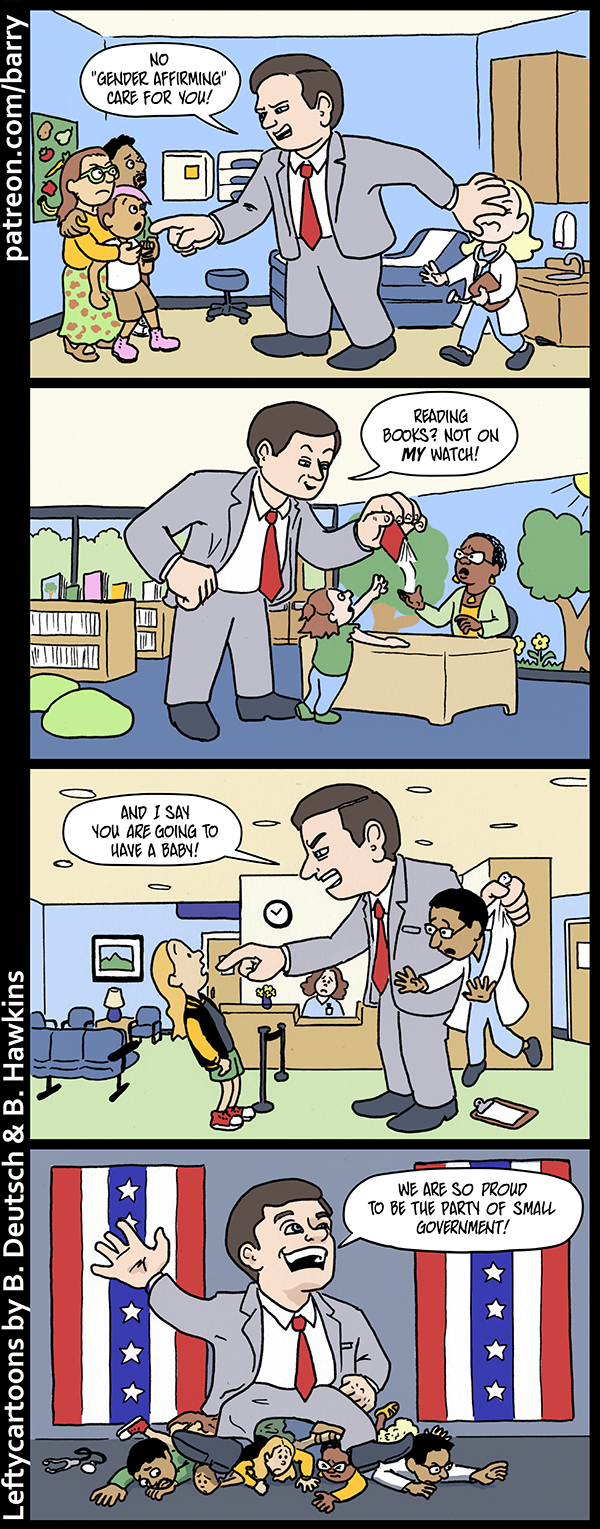 Lefty Cartoons » Blog Archive » The Party of Small Government